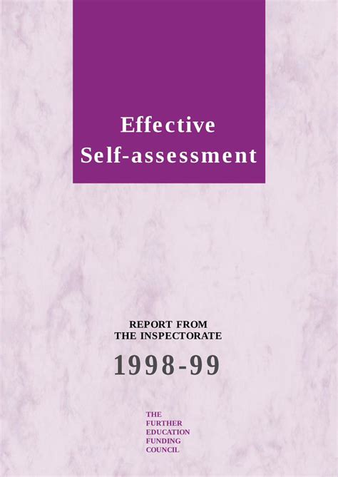 Pdf Report From The Inspectorate 1998 99 Archive · Effective Self