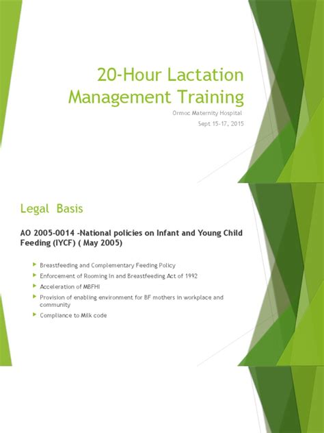 Lactation Management Training Sample Pdf Breastfeeding Breast Milk