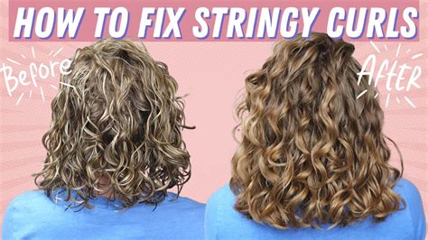 How To Fix Stringy Curls And Get Nice Curl Clumps Youtube