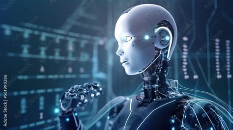 Chat Bot Ai Technology Smart Robot Artificial Intelligence Humanoid