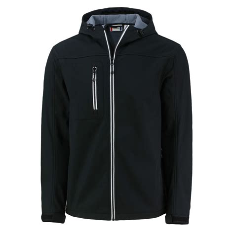 Clique Telemark Eco Stretch Softshell Full Zip Mens Hooded Jacket