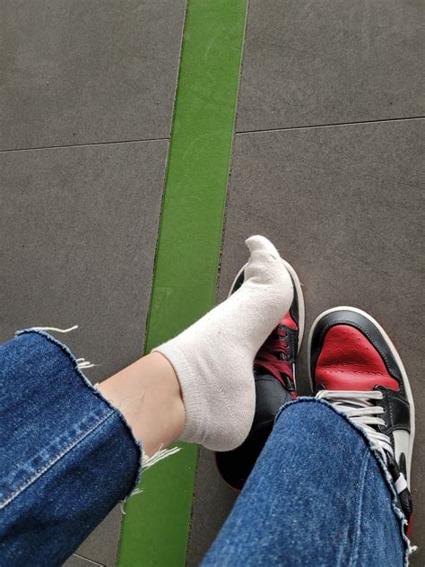 Airing My Sweaty Feet Out For A Bit While Waiting For My Bus 😫 Bet You