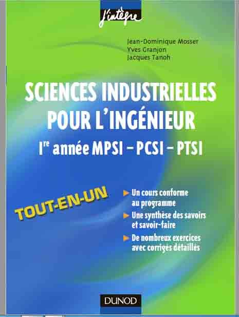 Sciences Industrielles Pour Lingénieur Pdf Ecole Ingenieur Genie