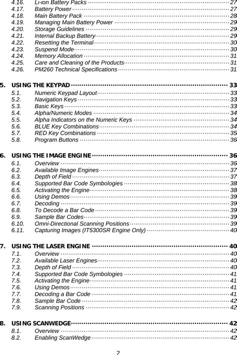 Point Mobile Pm260 Handy Terminal User Manual