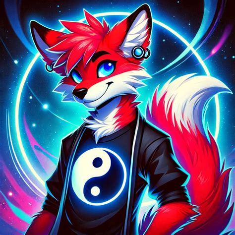 Smiling Fox With Blue Eyes Furry Art Wolf With Blue Eyes Anthro Furry