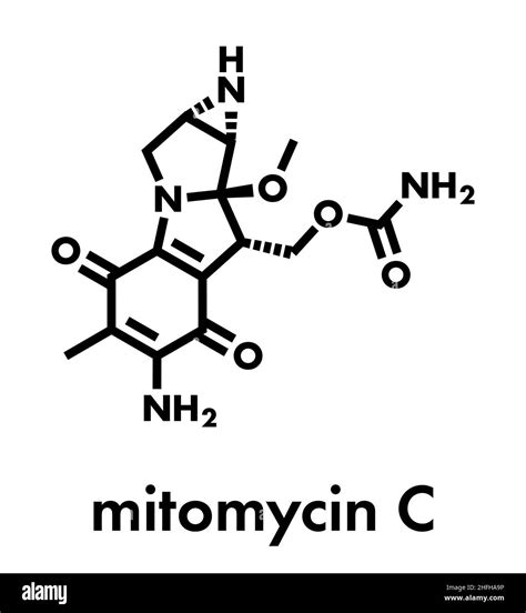 Mitomycin C Cancer Drug Molecule Skeletal Formula Stock Vector Image And Art Alamy