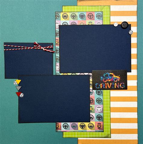 The Road To Adulthood Drivers License Driving Themed Diy Scrapbook