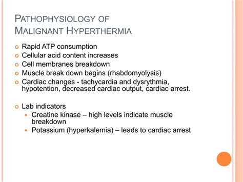 Treatment Of Malignant Hyperthermia In An Outpatient Surgery Center Pptx Heart And