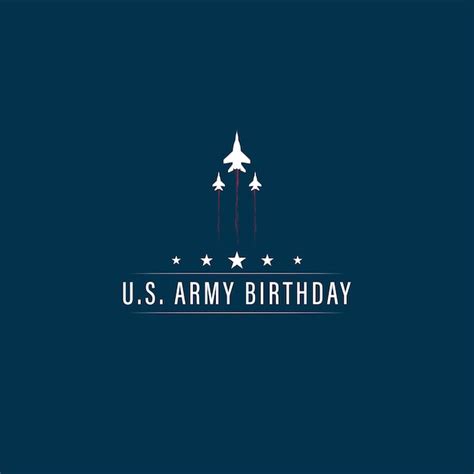 Cumpleaños del ejército de los estados unidos ilustración vectorial 14