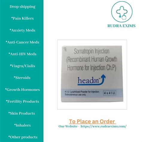 Headon 4iu Inj Human Growth Hormone At ₹ 3950 Box Steroids Tablets And Injectables In Nagpur