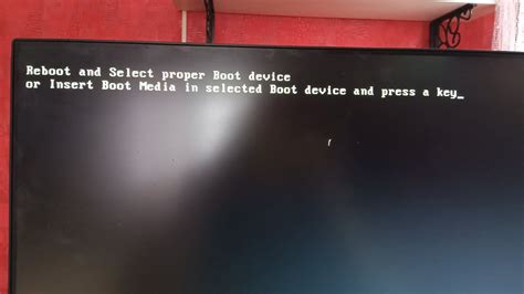 После установки нового Ssd появилась надпись Reboot And Select Proper Boot Device Or Insert Boot