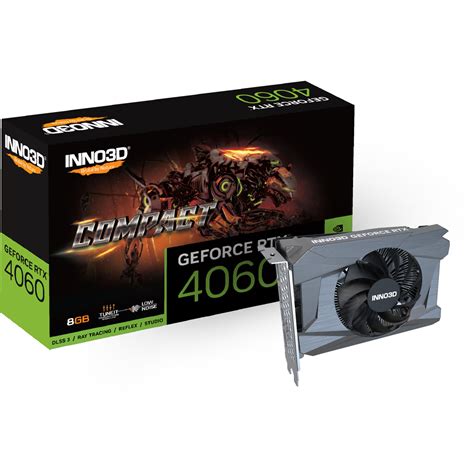 Inno3D GeForce RTX 4060 Compact NVIDIA GeForce RTX 4060 | ARLT Computer
