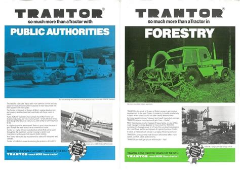 Trantor Tractor Brochure Flyer Leaflet Forestry And Public Authorities