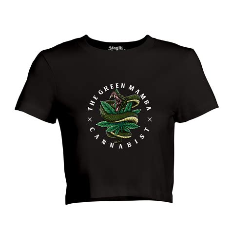 Green Mamba Women Crop Top Magikstar