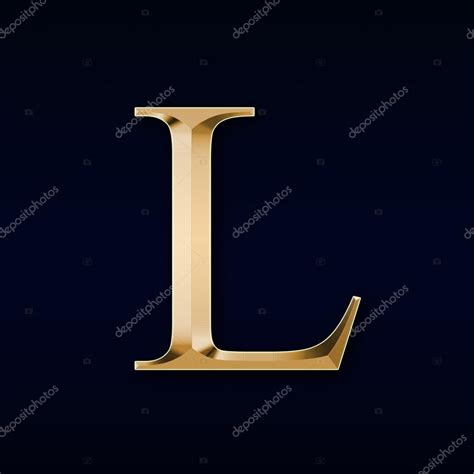 Gold Letter L