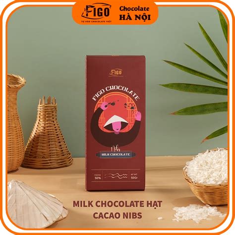 Mẫu Nón Lá Milk Chocolate Nibs Socola Mix Vị Cao Cấp Figo Thanh