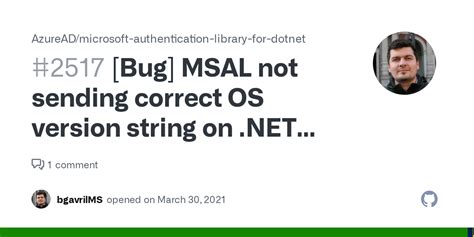 Bug Msal Not Sending Correct Os Version String On Net Classic Issue Azuread
