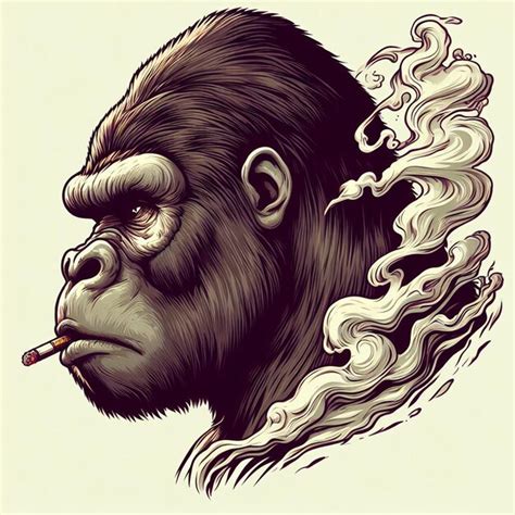 Premium Vector King Kong Vector Art Illustration Avatar Icon