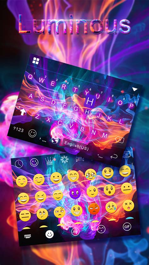 Android 용 Luminous Kika Keyboard Theme Apk 다운로드