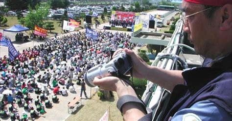 통일중 대량해고 항의 창원 23개 사업장 파업