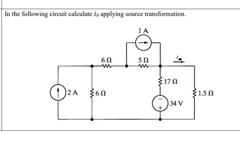 solved in the following circuit calculate i0 applying source