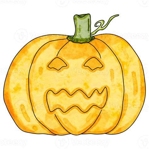 Pumpkin Halloween Drawing Design For Decor 27781260 Png