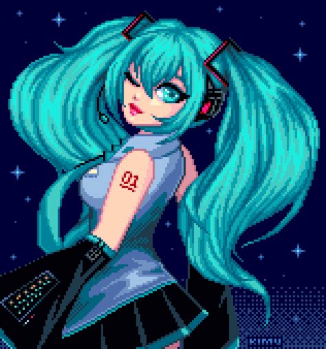 Pixilart Hatsune Miku By KawaiiKimu Pixilart Hatsune Miku By KawaiiKimu