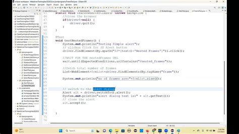 Webdriver Junit Frames Programs May05 2023 Youtube