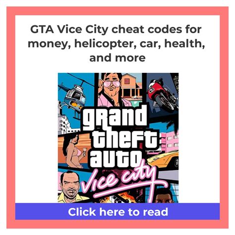 Grand Theft Auto Vice City Cheats