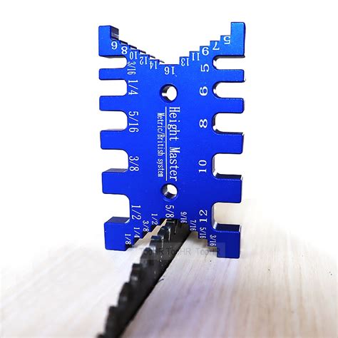 더브테일 지그 목공 테논 캘리퍼 높이 측정 게이지 정밀 미터법 인치 카드 목공 라우터 톱 테이블 기계 도구 Aliexpress