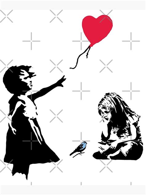 Hey I Fixed It Banksy Shredded Balloon Girl Banksy Girl With Blue