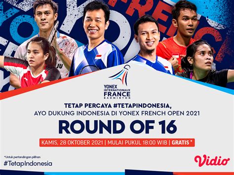 Link Live Streaming Indonesia Di YONEX French Open Babak Besar Vidio