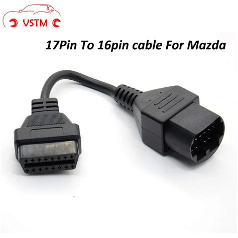 Vstm For Mazda 17 Pin To Obd 2 Obd Ii Cable 16 Pin Connector Diagnostic