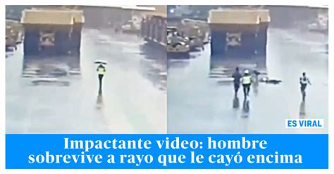 Video de no creer le cayó un rayo encima y sobrevivió de milagro El
