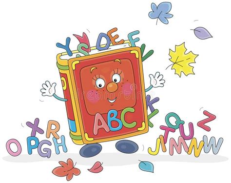 Cartoony Abc Book With Letters Stock Vector Illustration Of Start