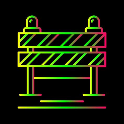 Road Blockade Vector Icon 20228654 Vector Art At Vecteezy