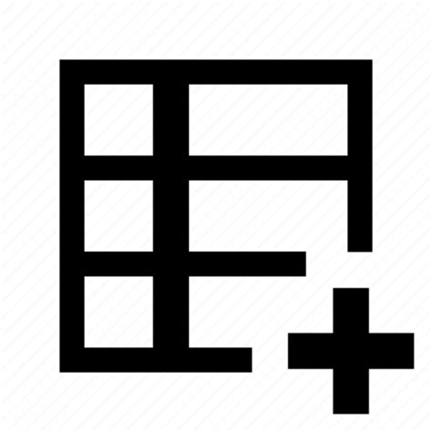 Spreadsheet Table Insert Add Create New Column Icon Download On Iconfinder