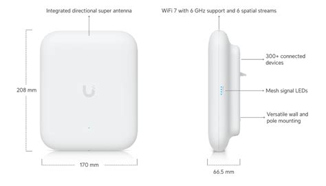 Unifi U7 Pro Outdoor Tech Specs