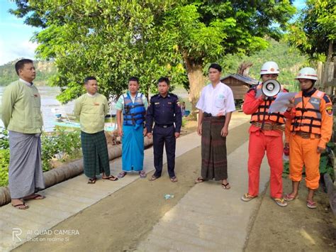 ကလေးဝမြို့နယ် ချင်းတွင်းမြစ်ကမ်းဘေး ကျေးရွာများသို့ ရေဘေးအန္တရာယ် အသိပညာပေး Information And