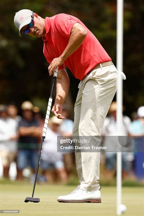 Adam Scott Putts On The 9th Hole During Day 4 Of The 2022 Isps Handa
