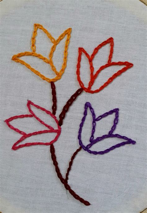 Chain Stitch Design চেইন ডিজাইন Hand Embroidery Fashion In M