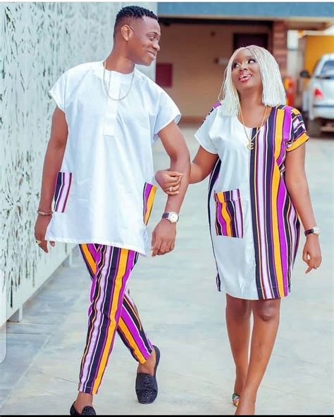 Couple African Outfit African Couple Engagement Outfitankara Gown