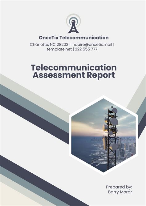 Free Telecommunication Assessment Report Template To Edit Online