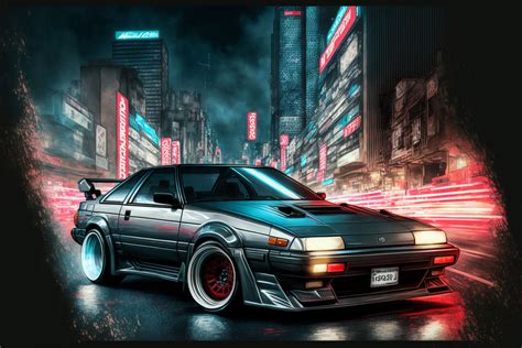 80s Japanese Drift Car In Tokyo By Jaynl On Deviantart