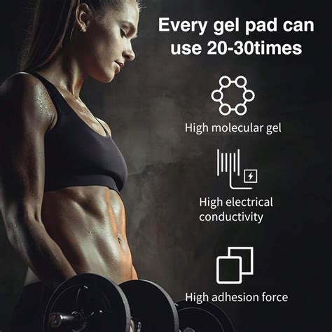 50pcs Abdominal Muscle Stimulation Gel Pads Hydrogel Massage Patches