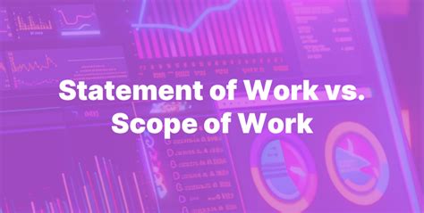 Statement Of Work Vs Scope Of Work