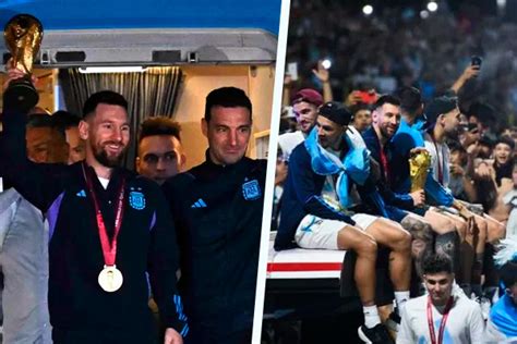 Argentina Así Fue La Llegada De La ‘albiceleste Con La Copa Del Mundo