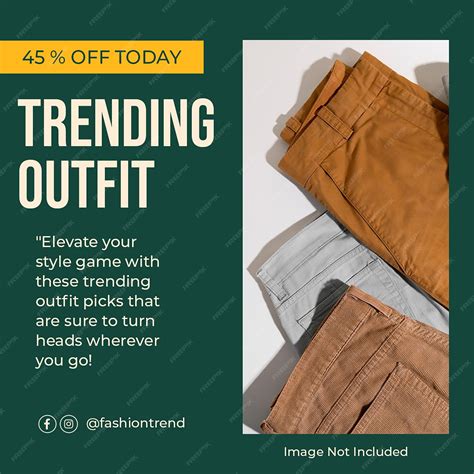 Premium Psd Psd Trending Product Fashion On Dark Green Background