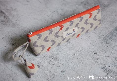 작은 삼각 필통 만들기 과정샷 And 동영상 And 무료패턴 도안 네이버 블로그