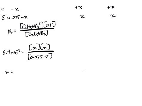 Solved Calculate The Molar Concentration Of Oh Ions In A 0075 M